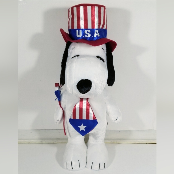 Peanuts | Toys | Snoopy Patriotic Greeter Plush Red White Blue Usa 28 ...